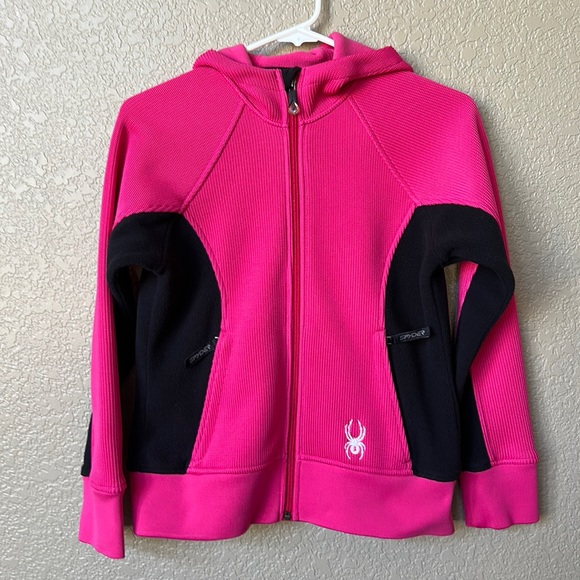 Spyder | Jackets & Coats | Spyder Girls Zip Up Fleece Jacket Whood ...